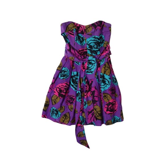 Betsey Johnson | Dresses | Betsey Johnson Collection Purple Strapless ...